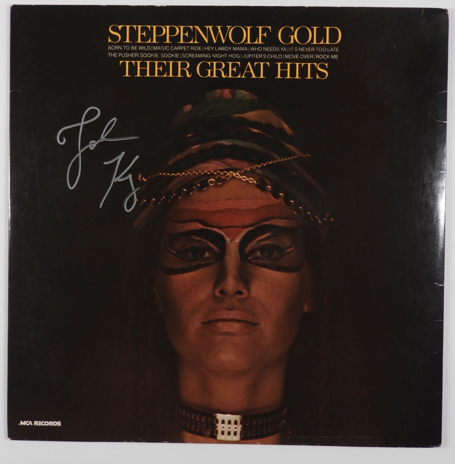 John Kay Steffenwolf JSA Signed Autograph Album Record Vinyl Gold | Autographia