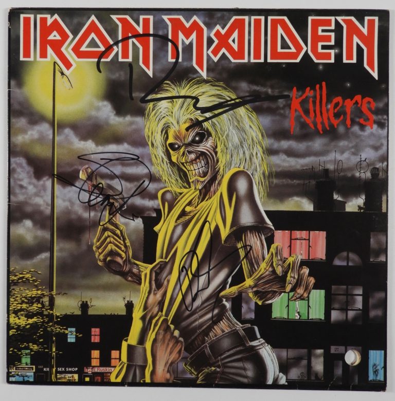 Iron Maiden JSA Signed Autograph Album Record Vinyl Paul Di'Anno + | Autographia