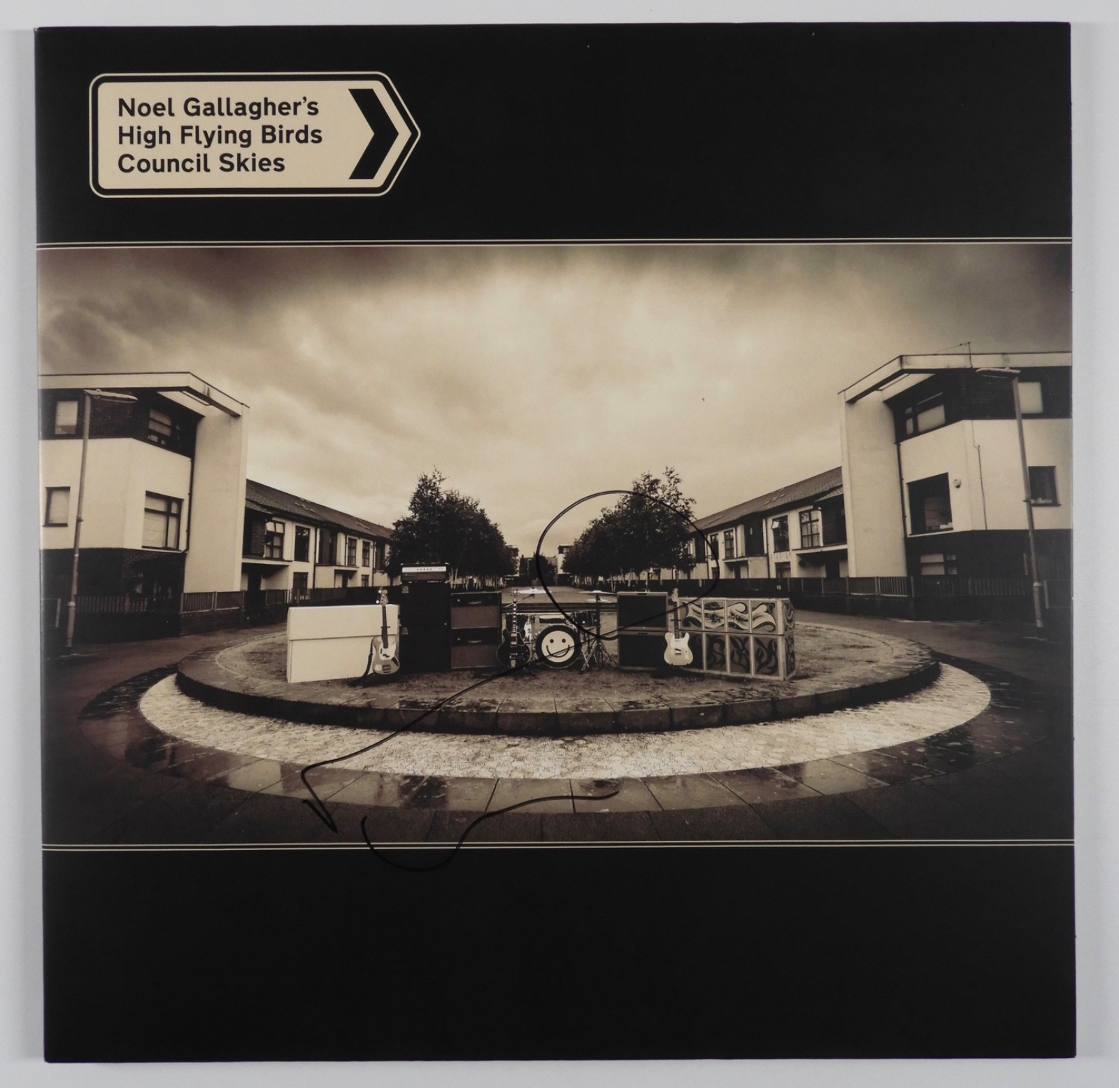 Noel Gallagher JSA Signed Autograph Record Album Vinyl High Flying ...