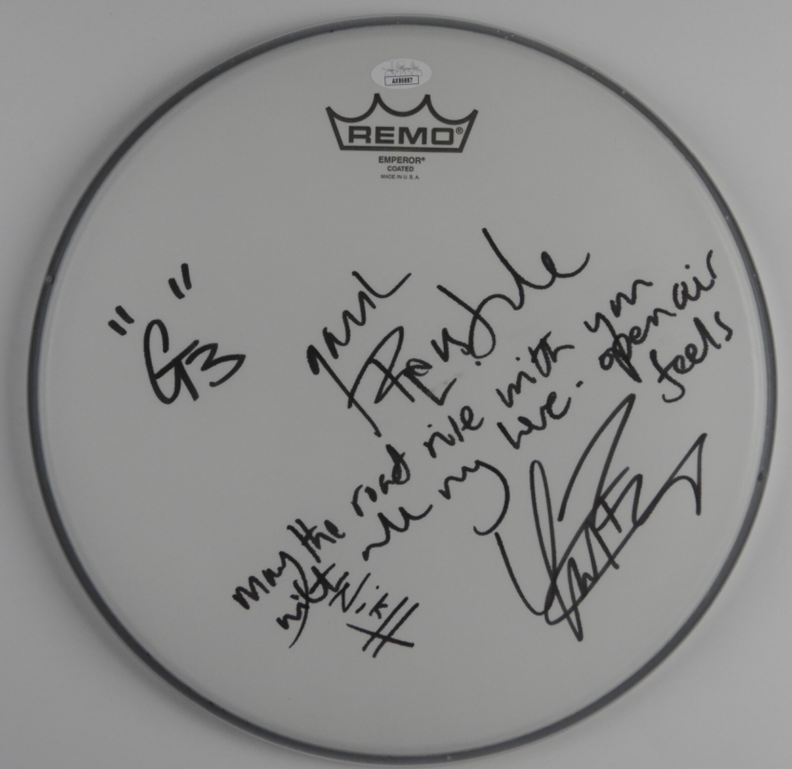 BUSH JSA Signed Autograph Drum head Gavin Rossdale | Autographia