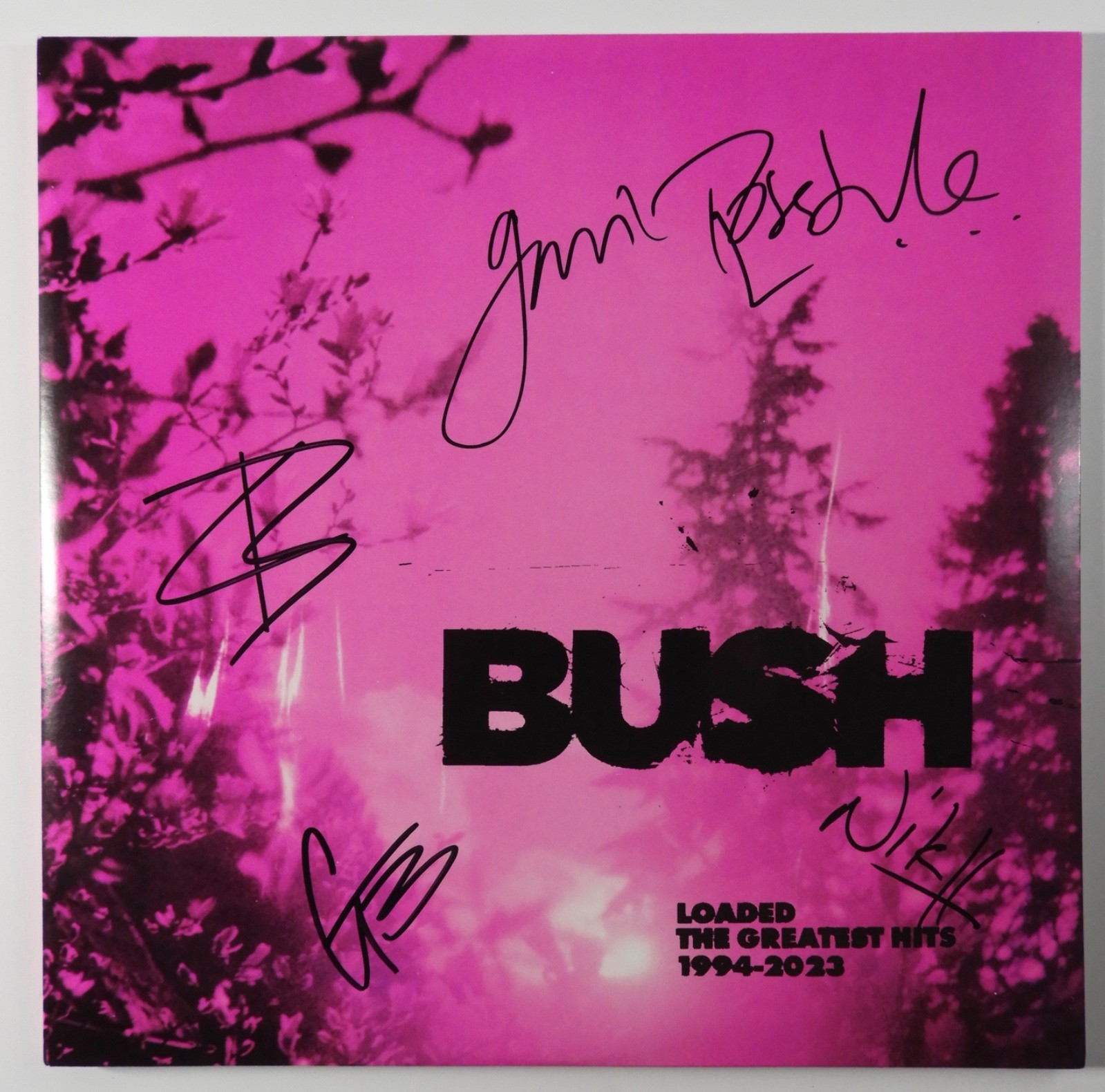 Bush JSA Fully Signed Autograph Album Record Loaded Greatest Hits Gavin ...