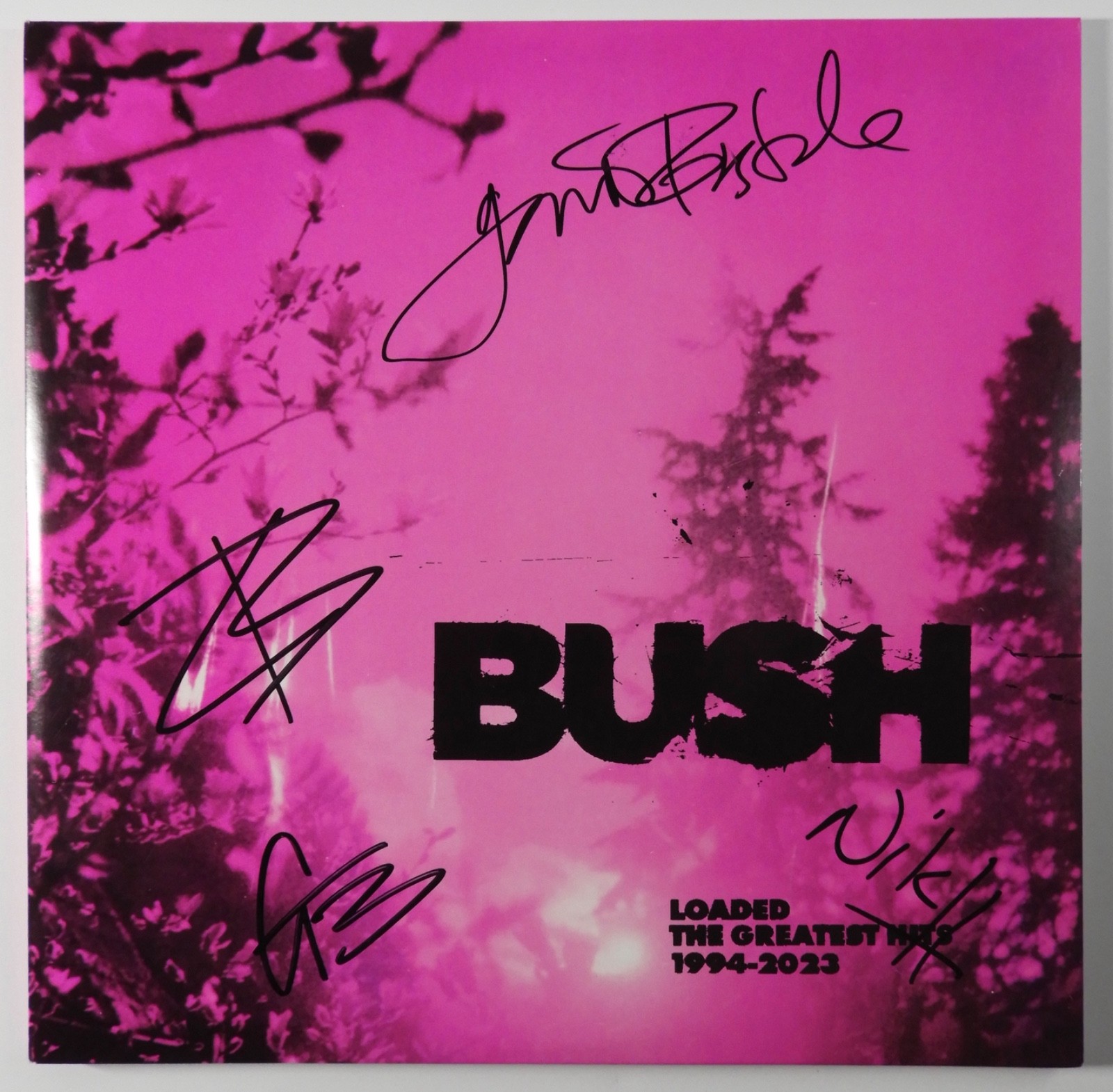 Bush JSA Fully Signed Autograph Album Record Loaded Greatest Hits Gavin ...