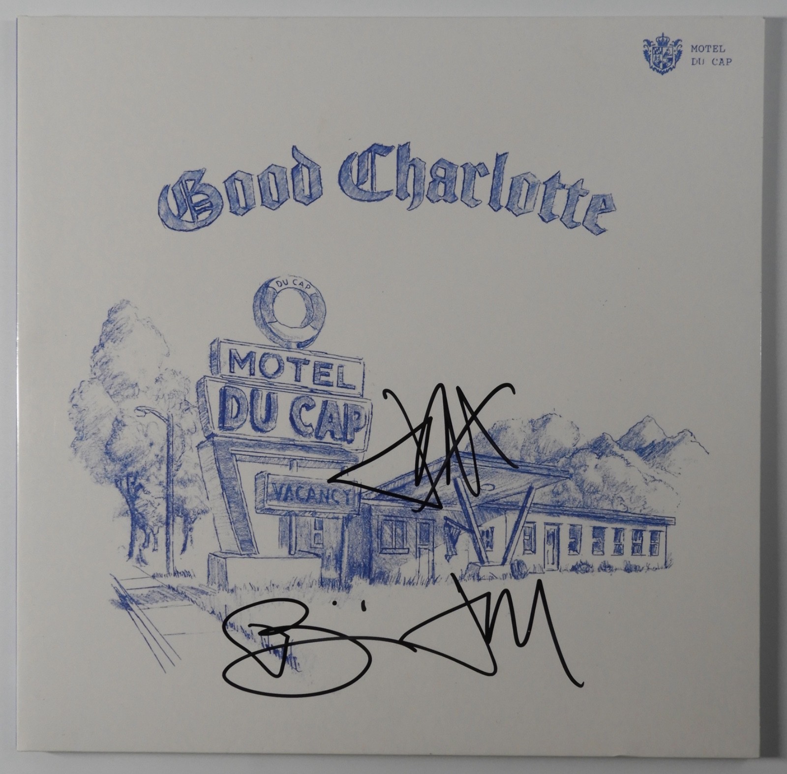 Good Charlotte JSA Signed Autograph Record Album Vinyl Motel Du Cap | Autographia