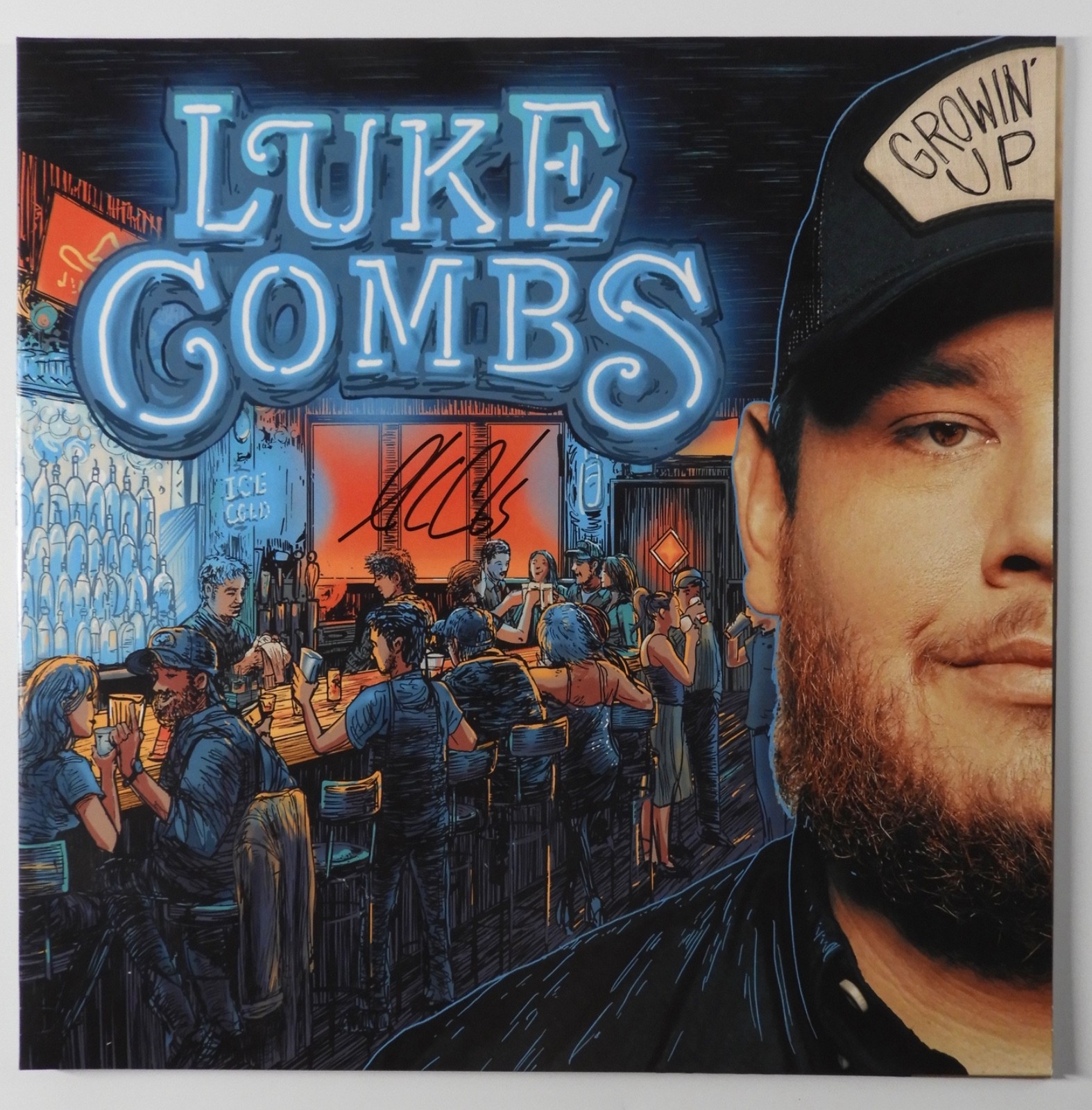 Luke Combs Signed Autograph Album JSA Record Vinyl Growin' Up | Autographia