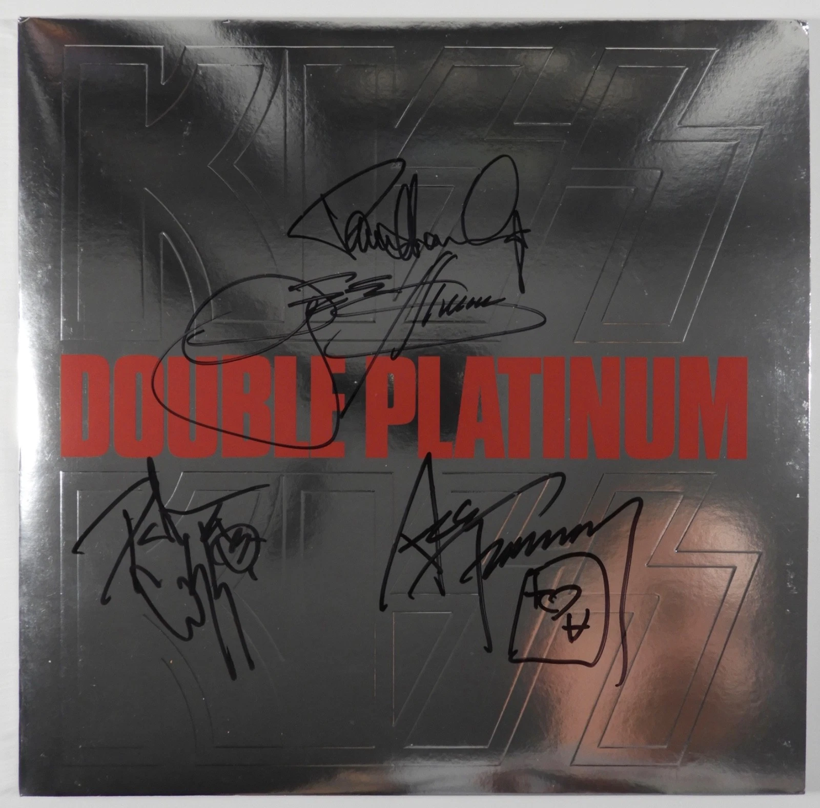 KISS JSA Fully Signed Autograph Album Vinyl Record Double Platinum ...