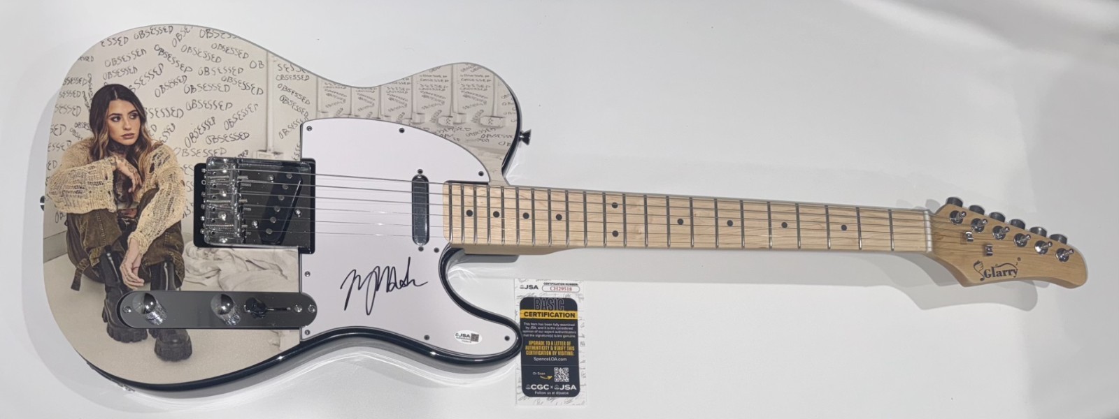 MORGAN WADE SIGNED CUSTOM ELECTRIC GUITAR OBSESSED JSA COA | Autographia