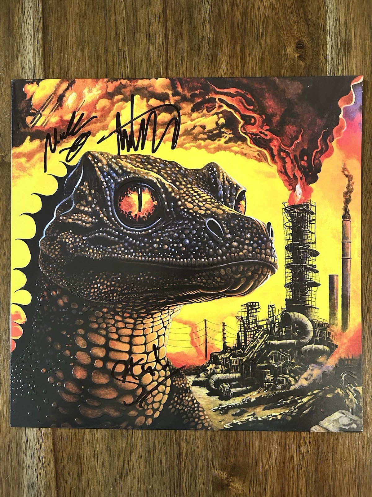 ‘King Gizzard & The Lizard Wizard’ Band Signed ‘PetroDragonic’ Vinyl ...