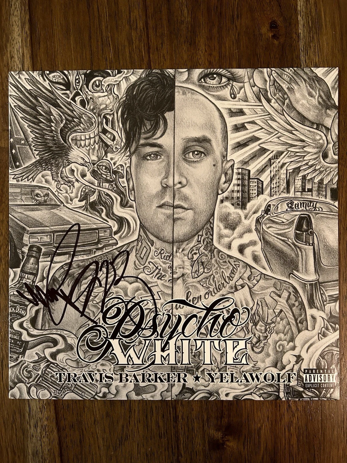 ‘Yelawolf’ Rapper Signed Vinyl Album ‘Psycho White’ Beckett BSA PROOF ...