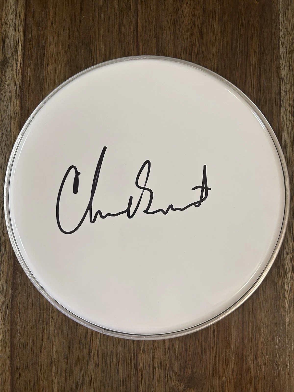 Chad Smith ‘Red Hot Chili Peppers’ Band Drummer Signed 10” Drumhead ...