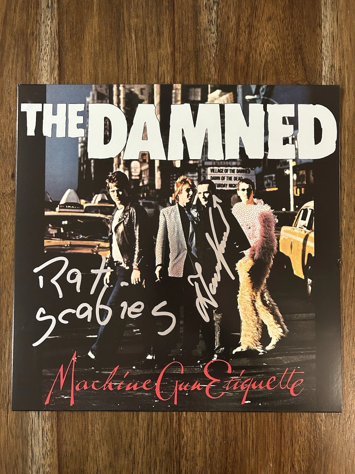 ‘The Damned’ Band Signed Vinyl Album ‘Machine Gun Etiquette’ Dave ...