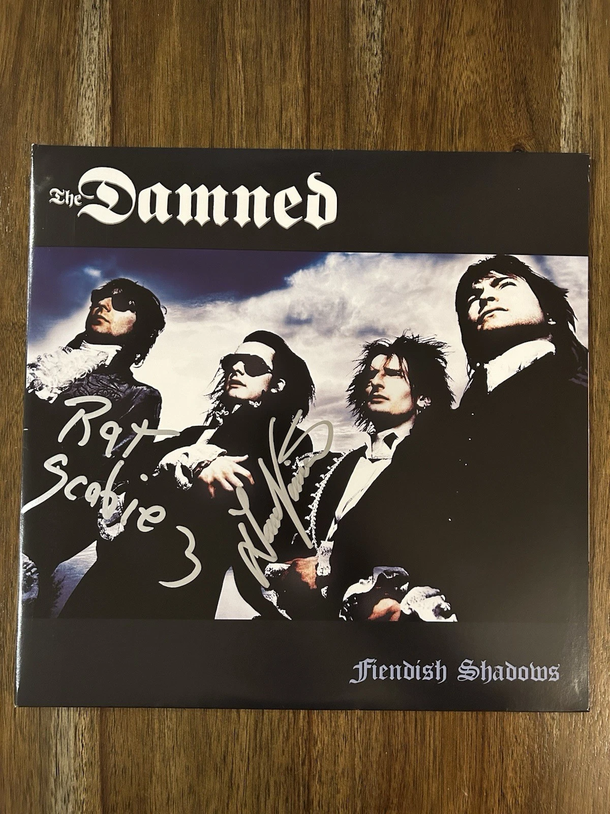‘The Damned’ Band Signed Vinyl Album ‘Fiendish Shadows’ Dave Vanian ...