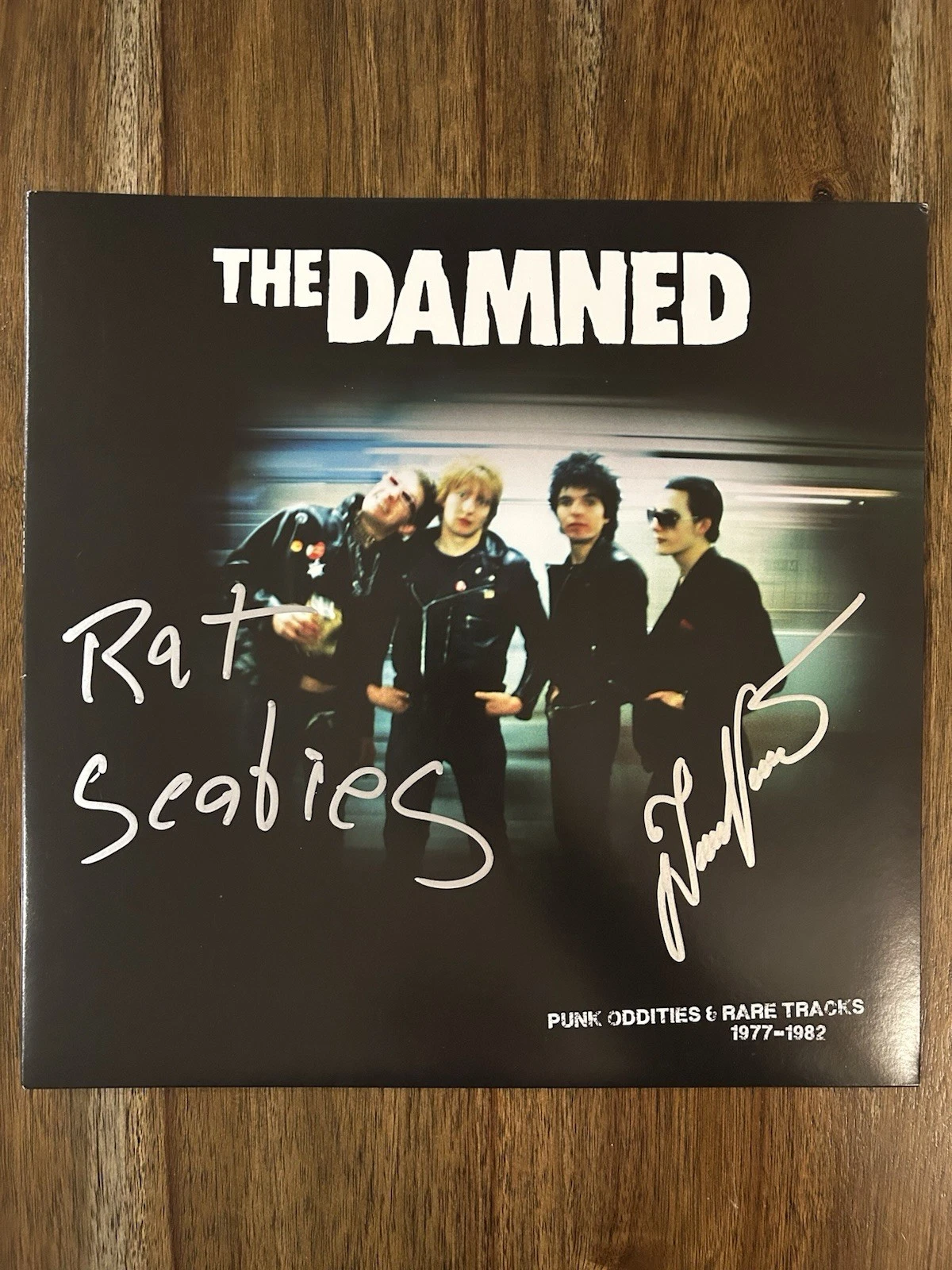 ‘The Damned’ Band Signed Vinyl Album ‘Rare Tracks’ Dave Vanian & Rat ...