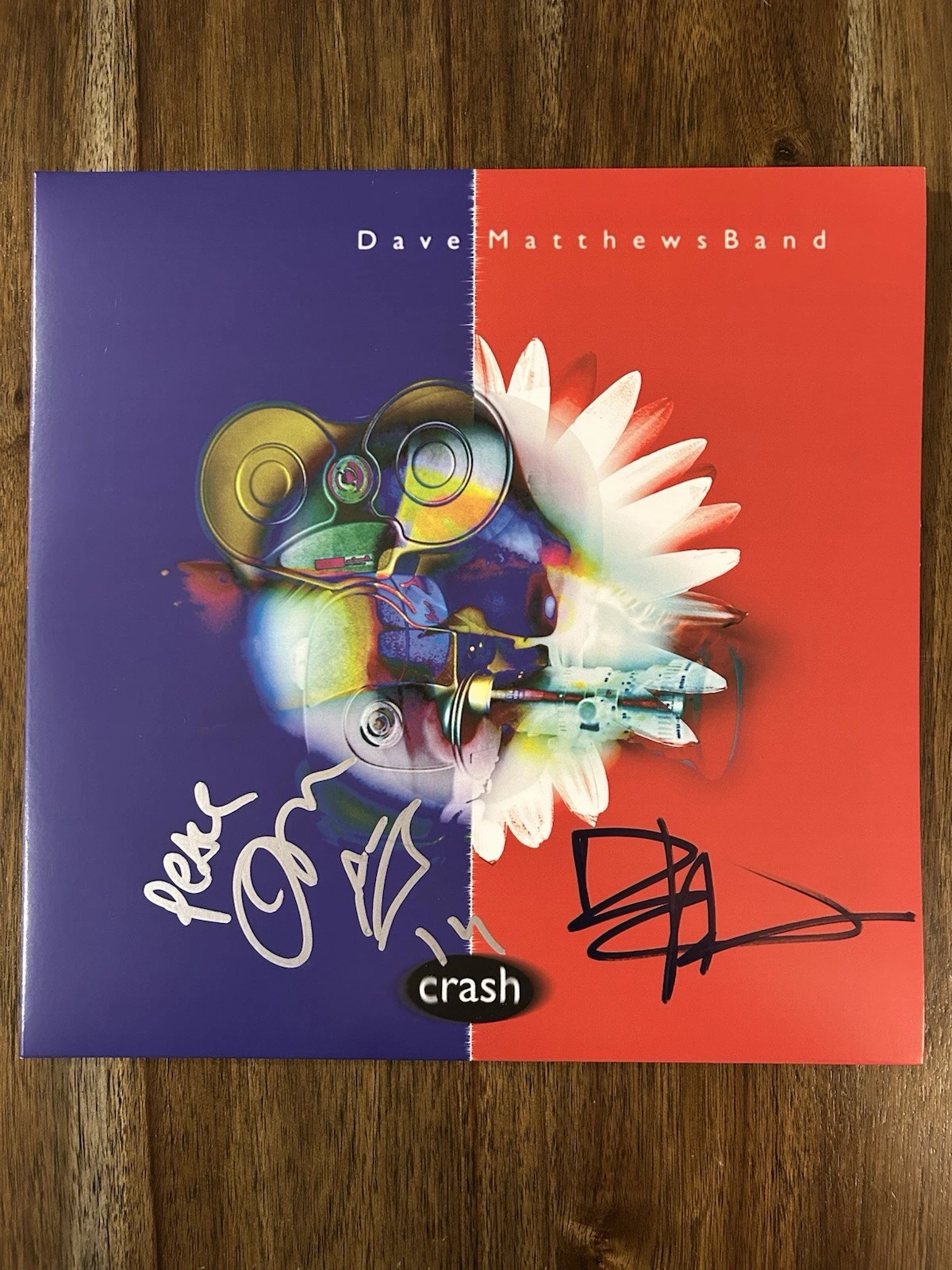 ‘Dave Matthews & Tim Reynolds’ Signed ‘Crash’ Vinyl Album Beckett DMB ...