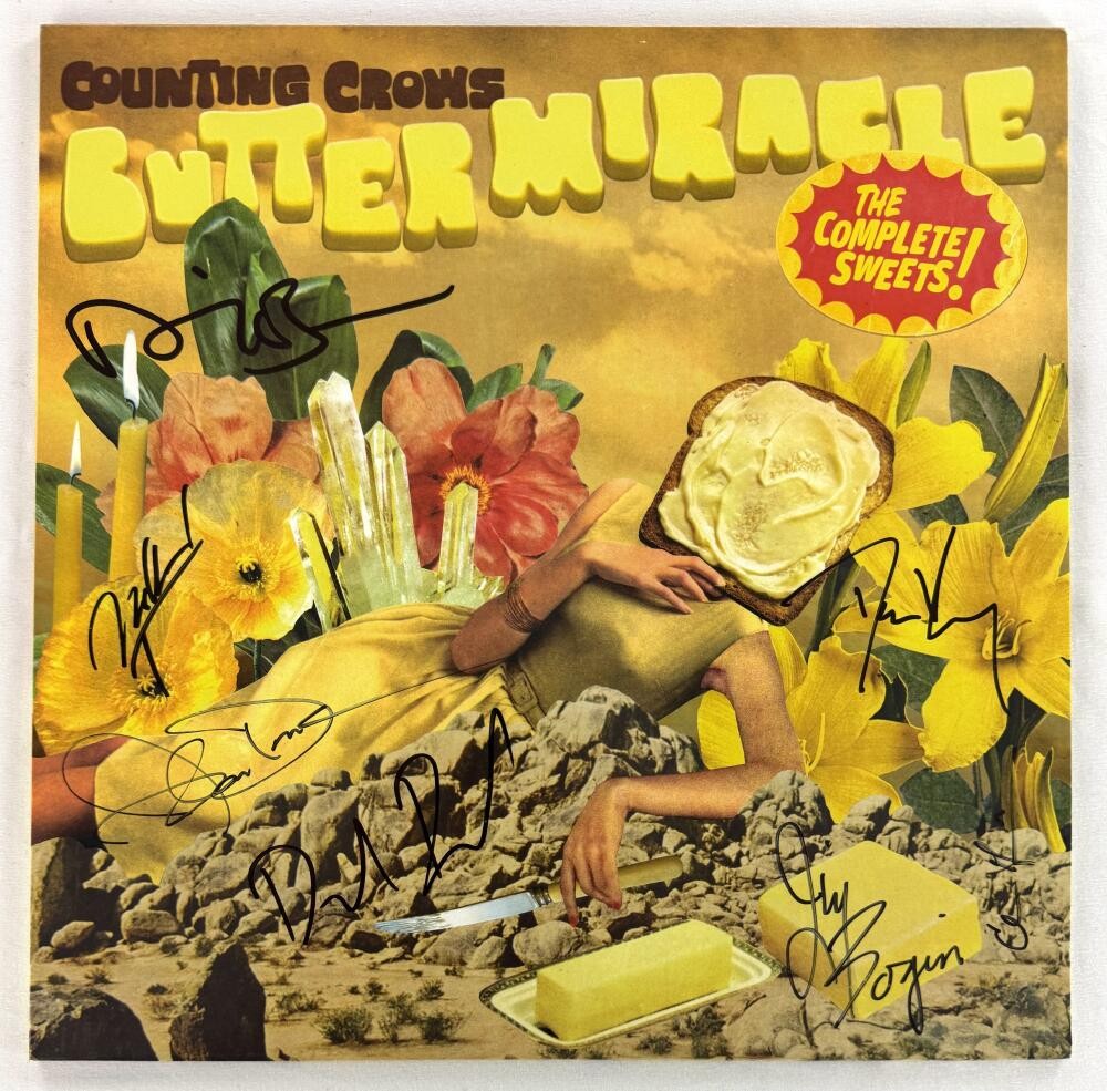 Counting Crows Complete Band x7 Signed Autograph Butter Miracle Album ...