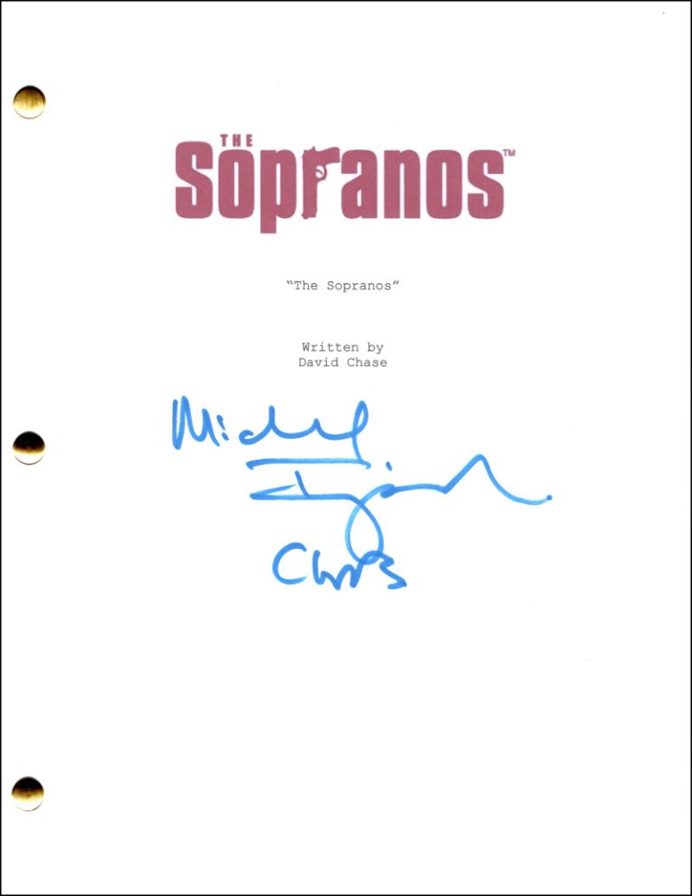 Michael Imperioli Signed Autograph The Sopranos Full Script w/ Chris ...