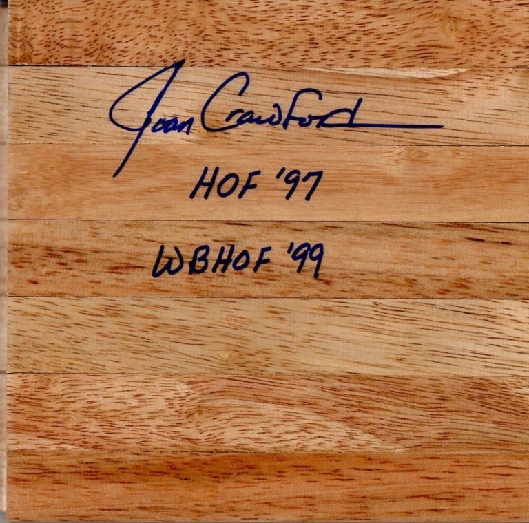 JOAN CRAWFORD SIGNED AUTOGRAPH - PARQUET FLOORBOARD - HALL OF FAME ...