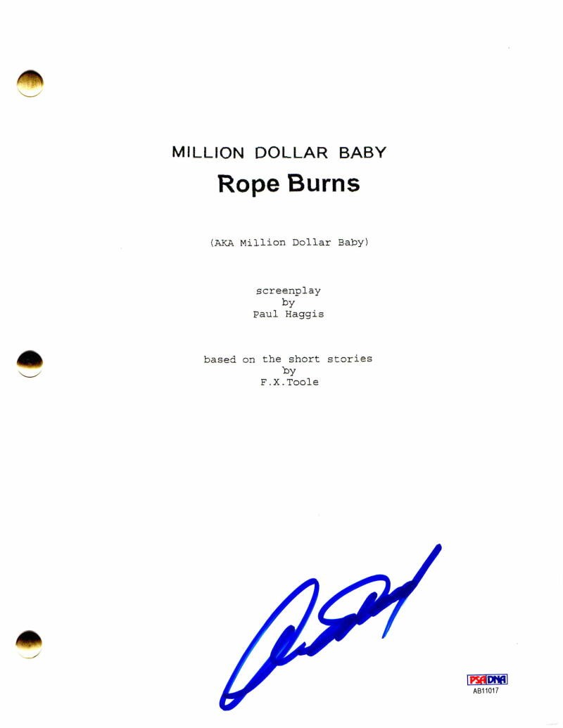 CLINT EASTWOOD SIGNED AUTOGRAPH - MILLION DOLLAR BABY MOVIE SCRIPT ...