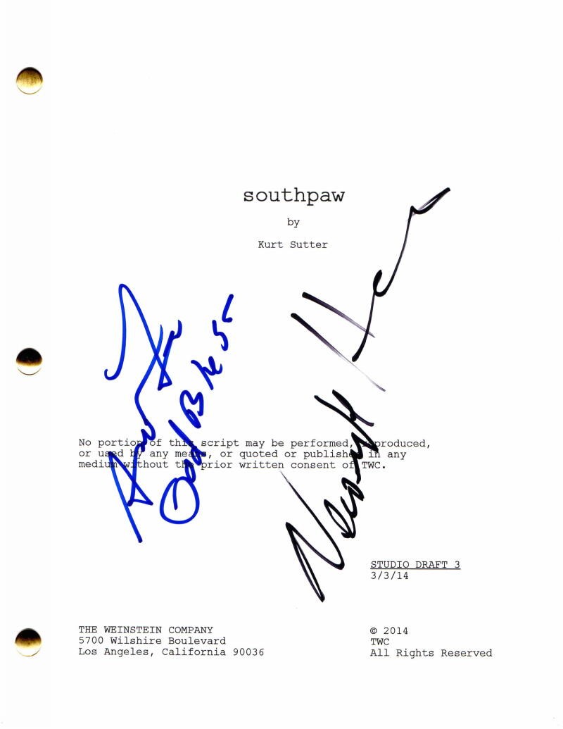 ANTOINE FUQUA & NAOMIE HARRIS CAST SIGNED AUTOGRAPH - SOUTHPAW FULL ...