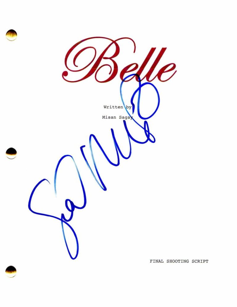 GUGU MBATHA-RAW SIGNED AUTOGRAPH - BELLE FULL MOVIE SCRIPT -BEAUTY AND ...