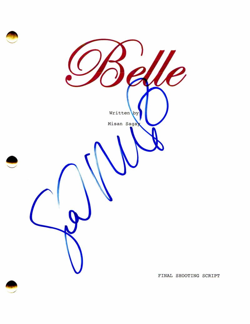 GUGU MBATHA-RAW SIGNED AUTOGRAPH - BELLE FULL MOVIE SCRIPT -BEAUTY AND THE BEAST | Autographia