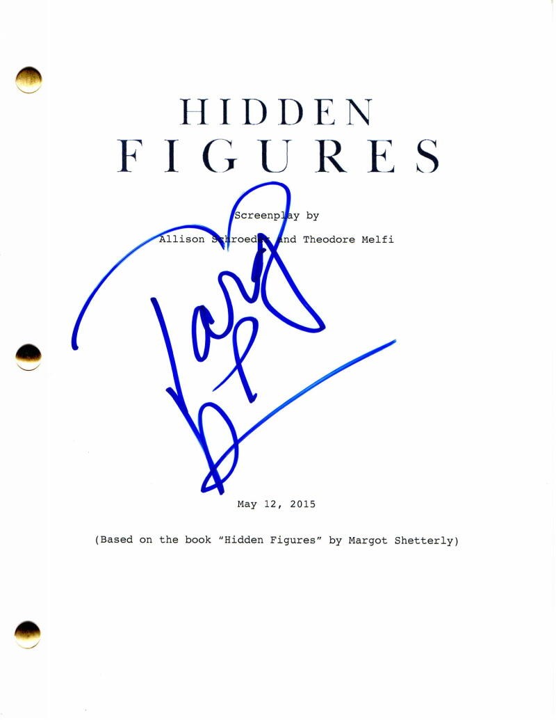 TARAJI P HENSON SIGNED AUTOGRAPH - HIDDEN FIGURES MOVIE SCRIPT - KEVIN ...