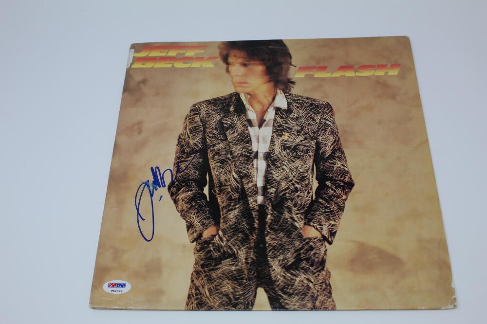 JEFF BECK SIGNED AUTOGRAPH ALBUM VINYL RECORD - FLASH, THE YARDBIRDS ...