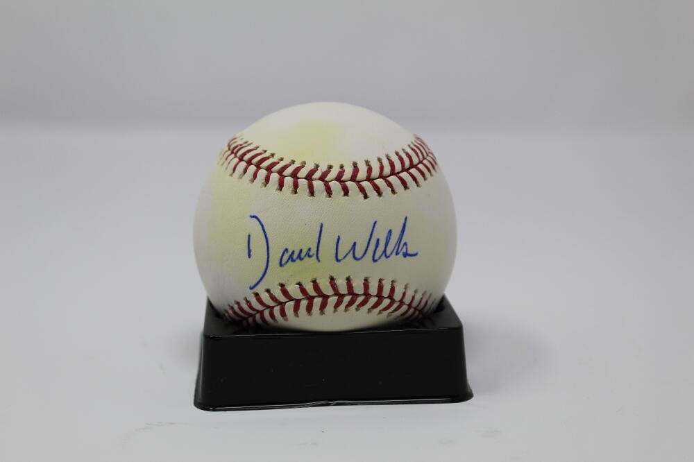 DAVID WELLS SIGNED AUTOGRAPH OFFICIAL MAJOR LEAGUE BASEBALL - PERFECT ...