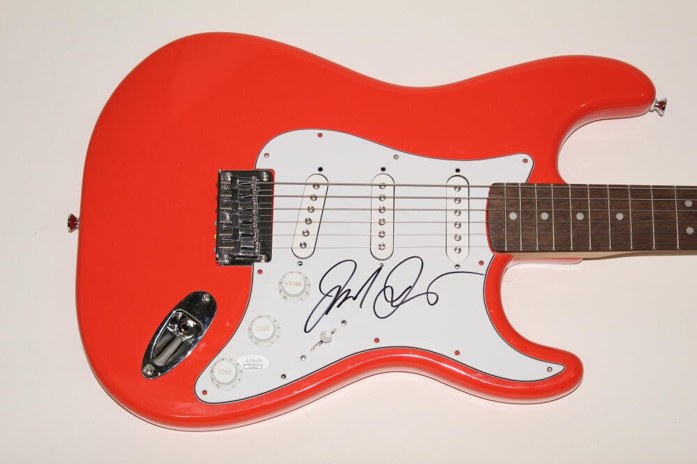 JACK JOHNSON SIGNED AUTOGRAPH FENDER BRAND ELECTRIC GUITAR IN BETWEEN ...