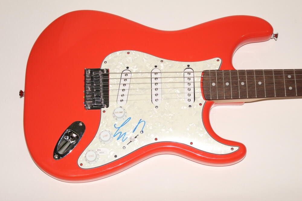 LINDSEY BUCKINGHAM SIGNED AUTOGRAPH FENDER ELECTRIC GUITAR FLEETWOOD ...