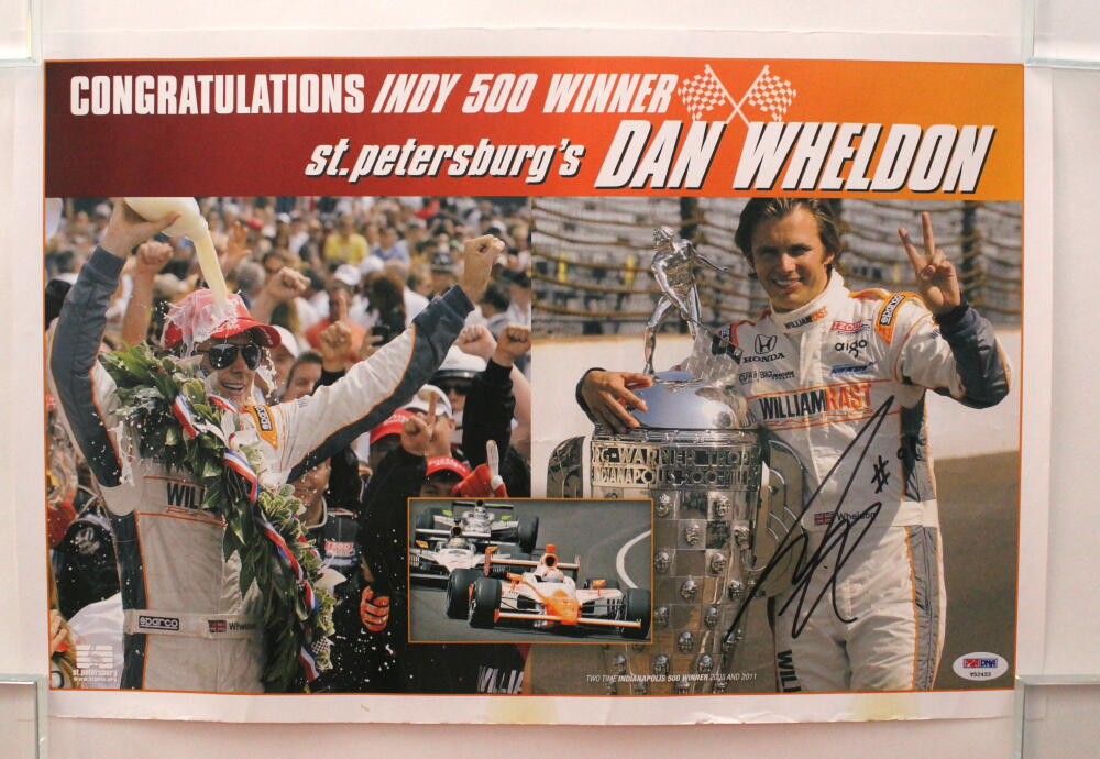 DAN WHELDON SIGNED AUTOGRAPH POSTER - INDIANAPOLIS 500 WINNER 2005 ...