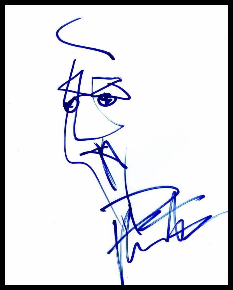 DAVE MATTHEWS SIGNED AUTOGRAPH HAND DRAWN 8x10 ORIGINAL ART SKETCH ...