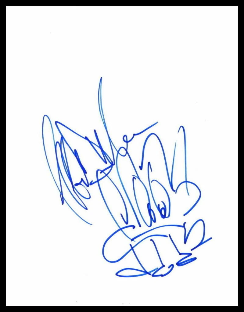 JEFFREY DEAN MORGAN SIGNED AUTOGRAPH HAND-DRAWN SKETCH - WALKING DEAD ...