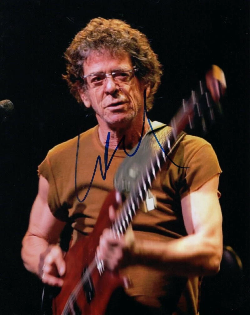 LOU REED SIGNED AUTOGRAPH 8X10 PHOTO - THE VELVET UNDERGROUND, VERY ...