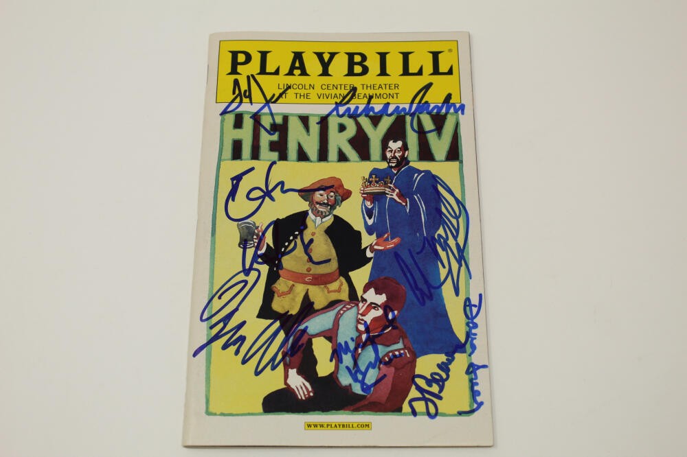 FULL CAST SIGNED AUTOGRAPH "HENRY IV" ORIGINAL BROADWAY PLAYBILL -ETHAN ...