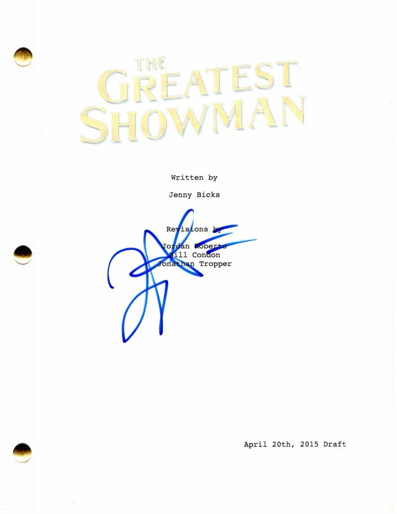 ZENDAYA SIGNED AUTOGRAPH THE GREATEST SHOWMAN FULL MOVIE SCRIPT - HUGH ...