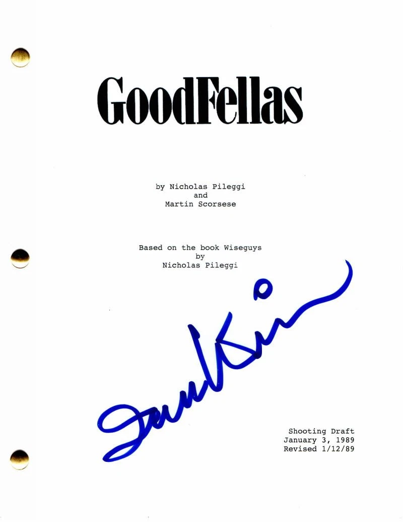 IRWIN WINKLER SIGNED AUTOGRAPH GOODFELLAS FULL MOVIE SCRIPT - ROBERT ...