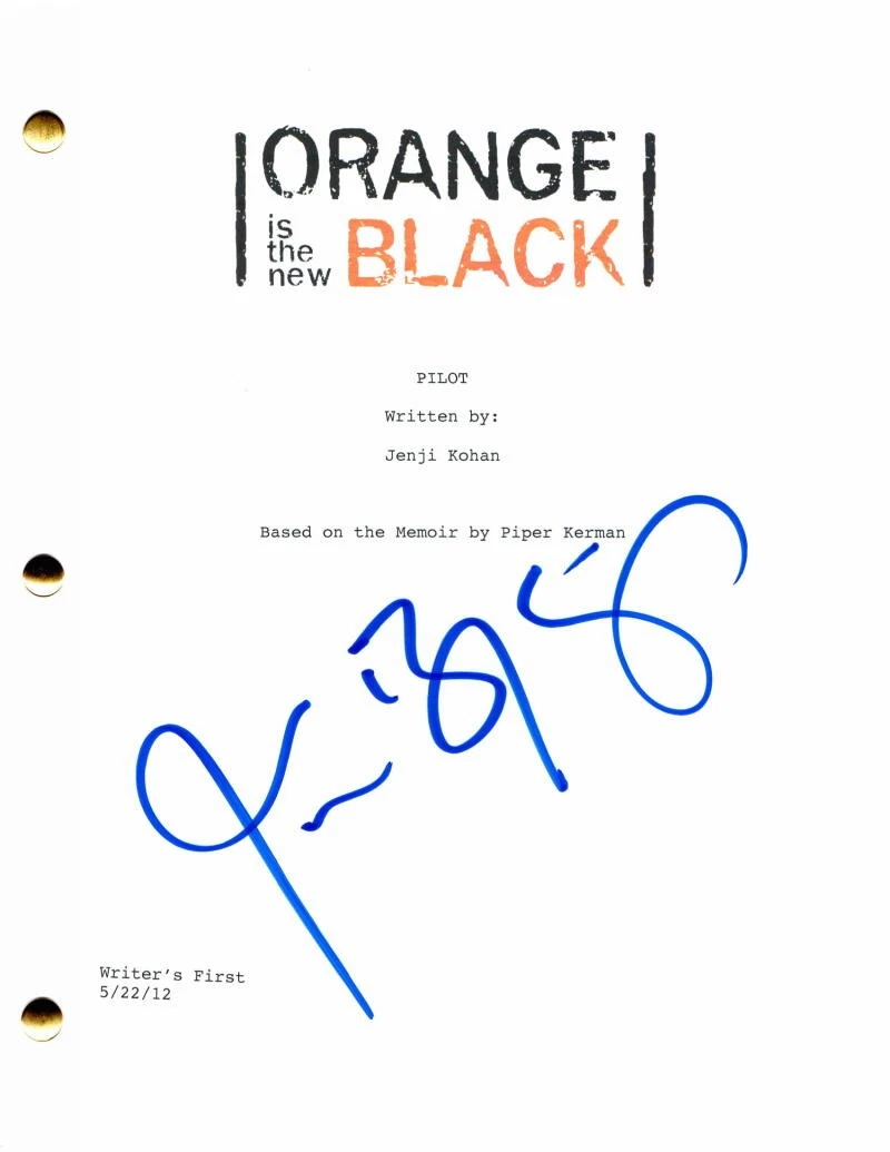 JASON BIGGS SIGNED AUTOGRAPH ORANGE IS THE NEW BLACK PILOT SCRIPT ...