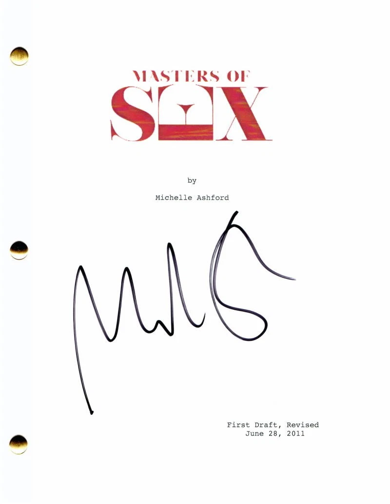 MICHAEL SHEEN SIGNED AUTOGRAPH "MASTERS OF SEX" FULL PILOT SCRIPT ...