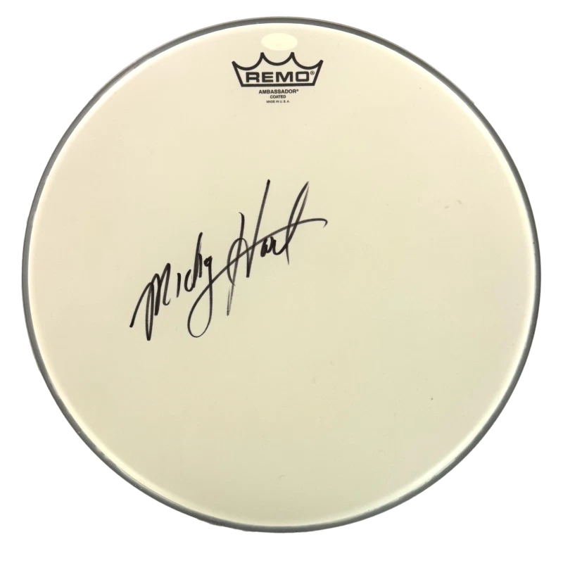 Mickey Hart Grateful Dead Signed Autograph 14" Drum Head Skin w/ JSA ...