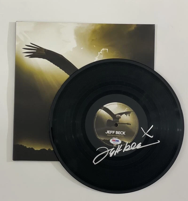 JEFF BECK SIGNED AUTOGRAPH ALBUM RECORD - EMOTION & COMMOTION, THE ...
