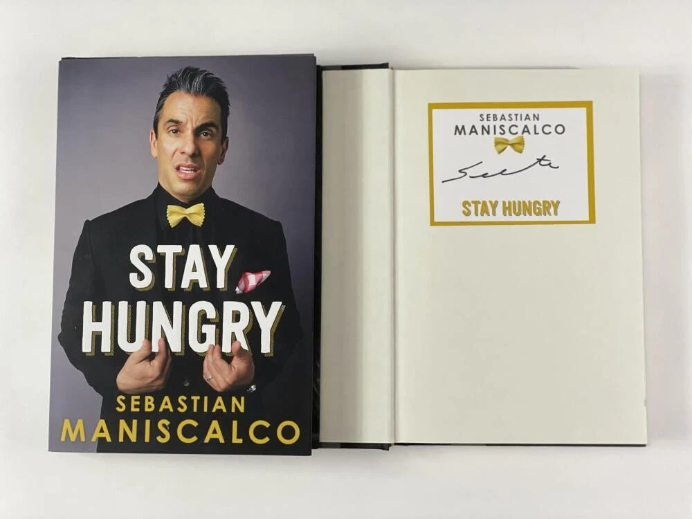SEBASTIAN MANISCALCO SIGNED AUTOGRAPH "STAY HUNGRY" BOOK - COMEDY STAR ...