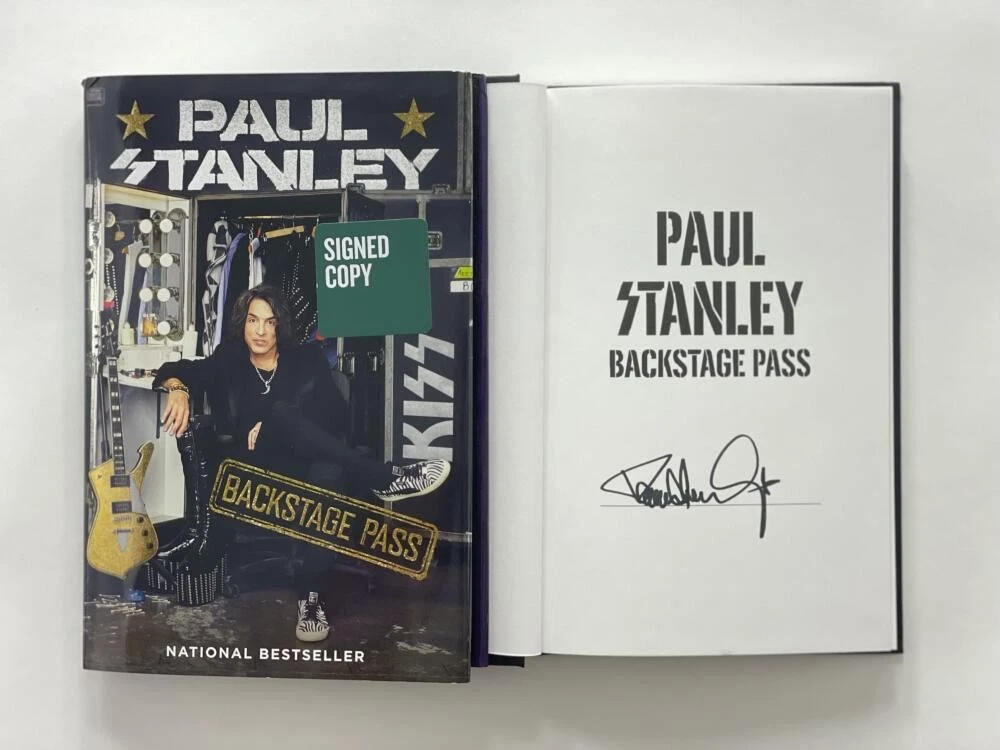 PAUL STANLEY SIGNED AUTOGRAPH "BACKSTAGE PASS" BOOK - KISS ICON, THE ...