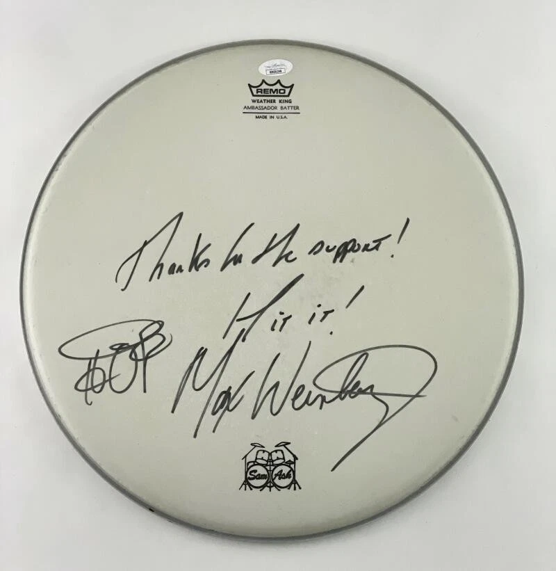 MAX WEINBERG SIGNED AUTOGRAPH 14" DRUMHEAD BRUCE SPRINGSTEEN E STREET ...