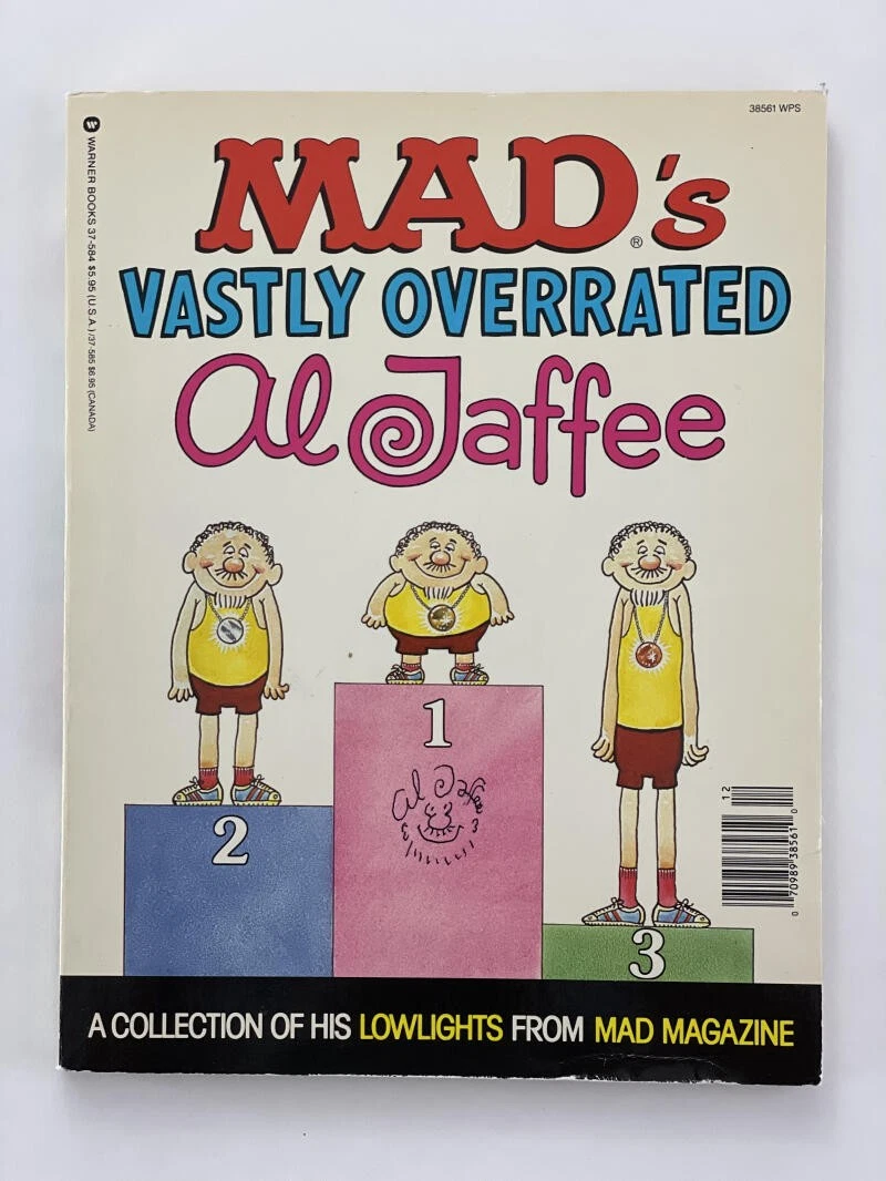 AL JAFFEE SIGNED AUTOGRAPH MAD MAGAZINE VASTLY OVERRATED W/ ORIGINAL ...