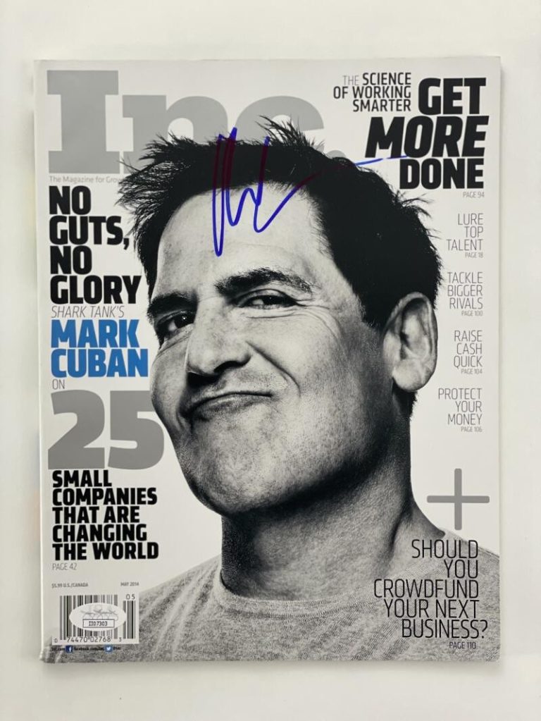 MARK CUBAN SIGNED AUTOGRAPH INC MAGAZINE - DALLAS MAVERICKS, SHARK TANK ...