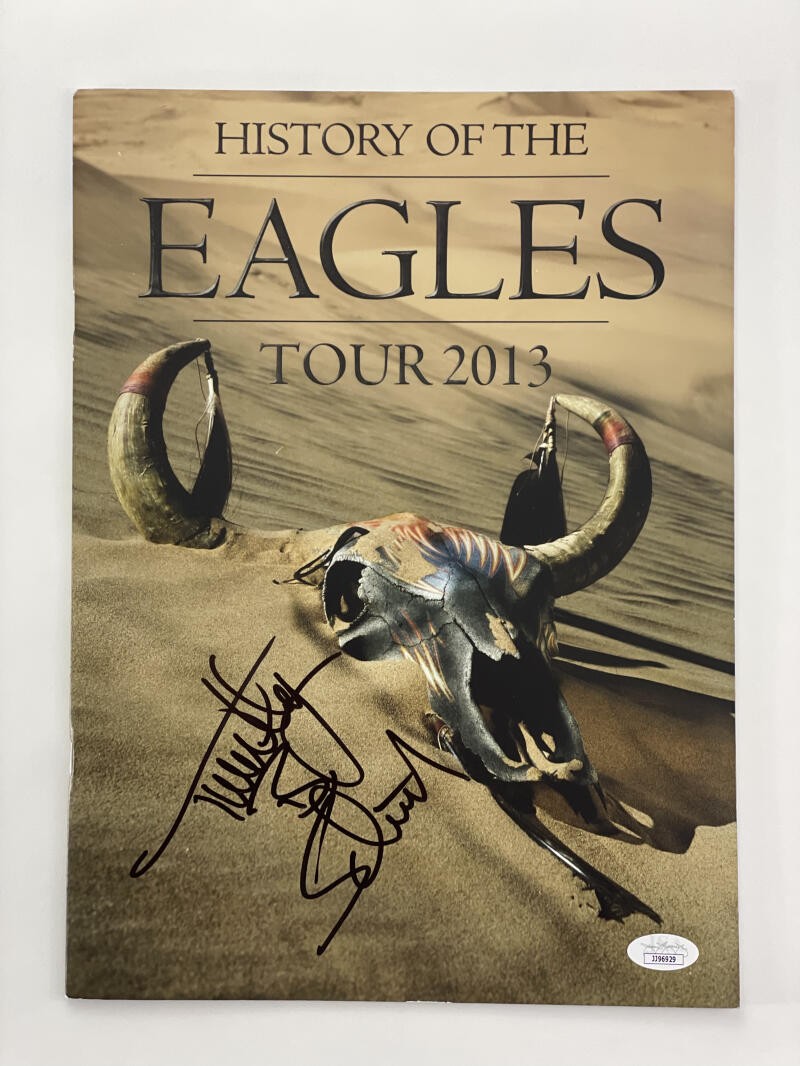 TIMOTHY B SCHMIDT SIGNED AUTOGRAPH 2003 HISTORY OF THE EAGLES TOUR BOOK ...