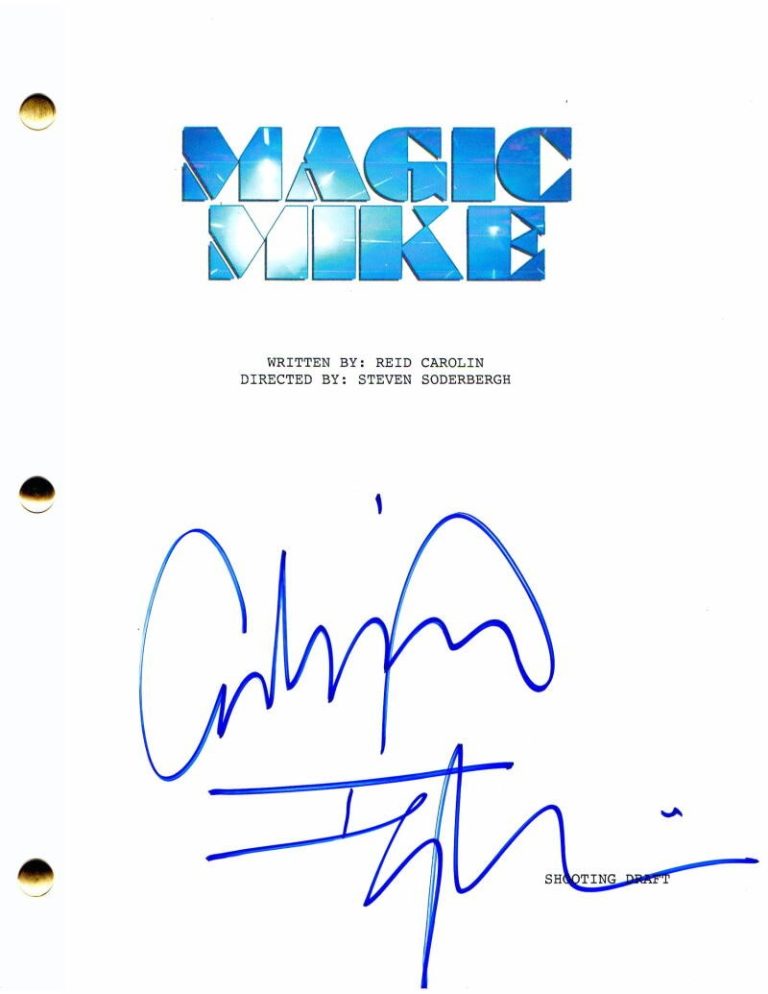 GABRIEL IGLESIAS SIGNED AUTOGRAPH "MAGIC MIKE" FULL MOVIE SCRIPT ...