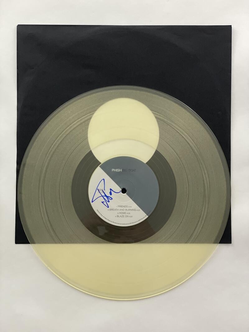TREY ANASTASIO PHISH SIGNED AUTOGRAPH BIG BOAT LE CLEAR ALBUM VINYL ...