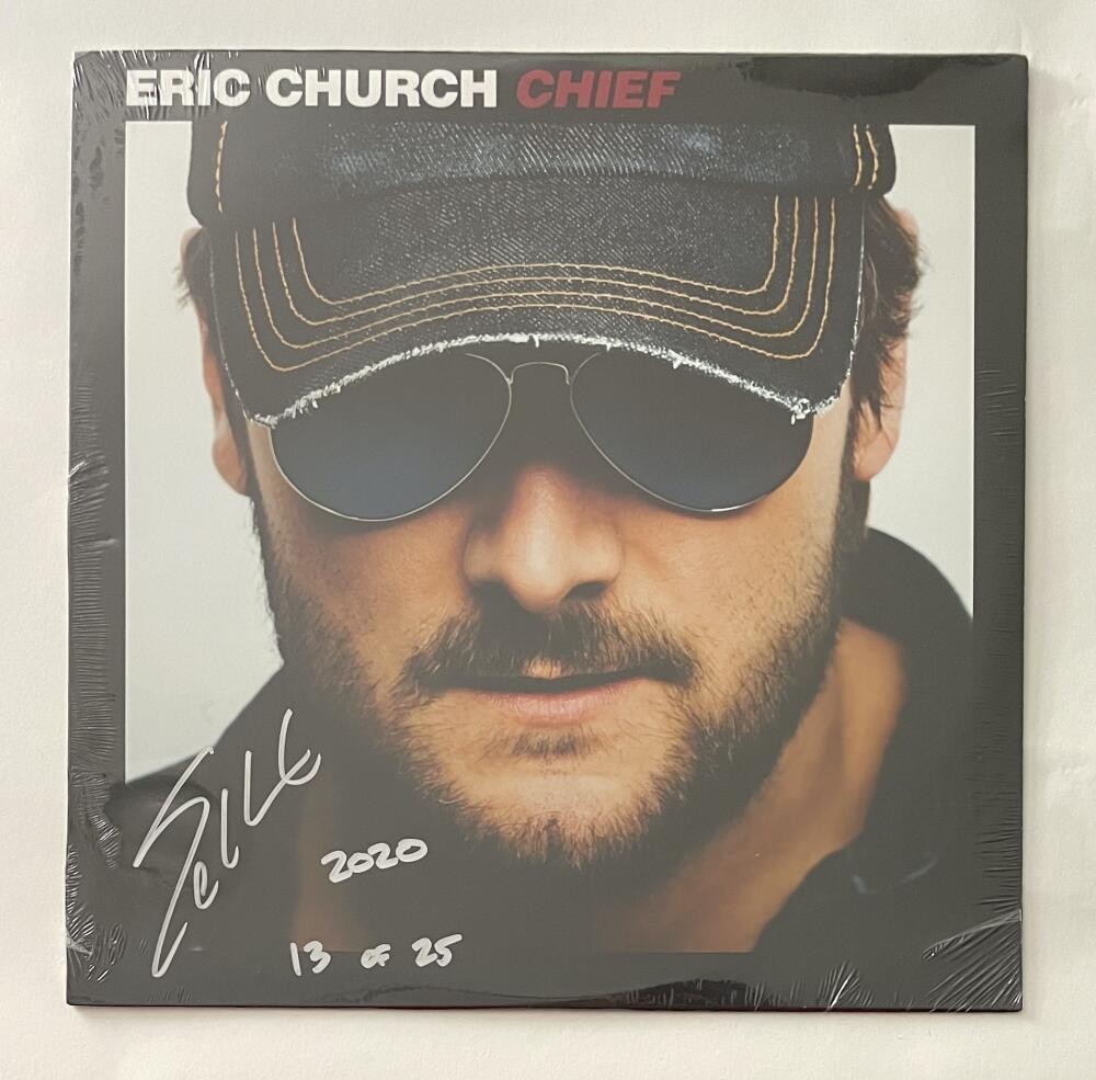 ERIC CHURCH SIGNED AUTOGRAPH ALBUM VINYL RECORD - CHIEF SEALED #13/25 ...