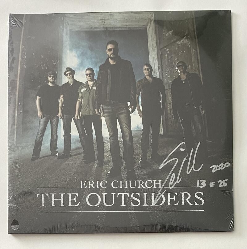 ERIC CHURCH SIGNED AUTOGRAPH ALBUM VINYL RECORD THE OUTSIDERS - SEALED ...